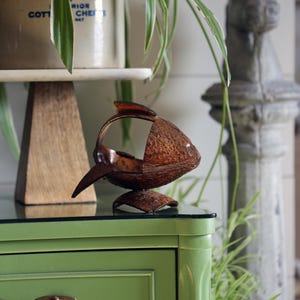 Vintage Hand-carved Coconut Fish - Etsy