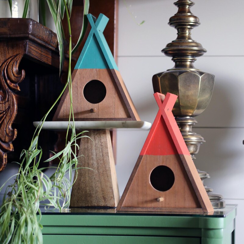 Mid Century Bird House - Etsy