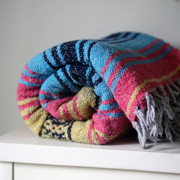 Multi Colored Throw - Etsy