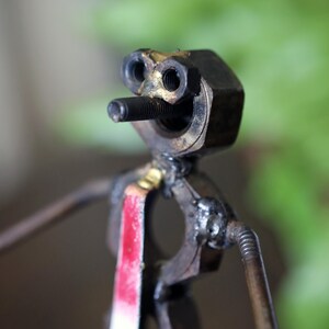 Vintage Welded Nuts and Bolt Man Sculpture | American Motors - Etsy