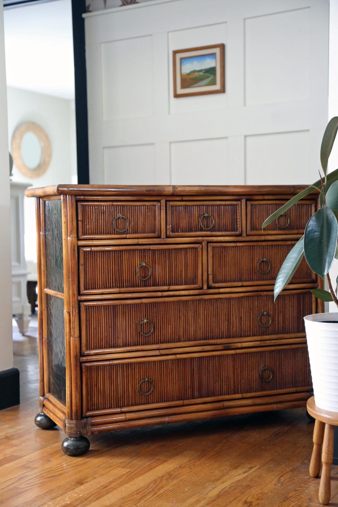 Baker Furniture Milling Road Rattan Dresser – British Colonial Coastal ...