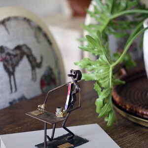 Vintage Welded Nuts and Bolt Man Sculpture | American Motors - Etsy