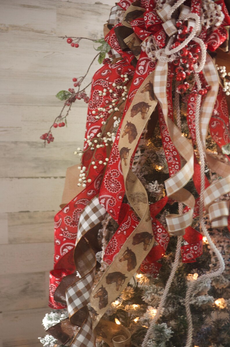 Christmas Bandana Tree Topper,xl Christmas Tree Topper for Large Tree ...