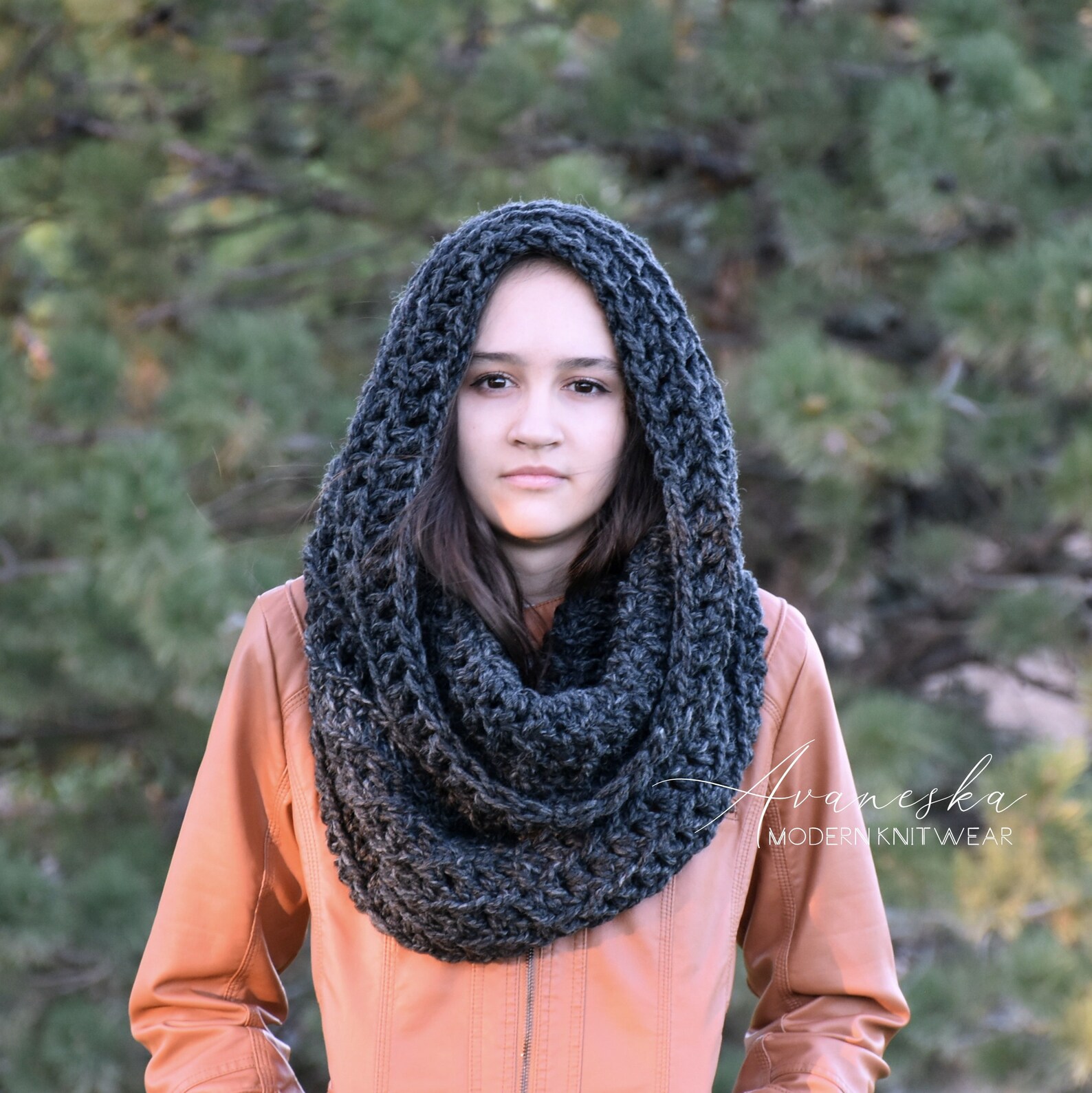 Women's Knit Crochet Chunky Scarf Bulky Scarf Snood - Etsy