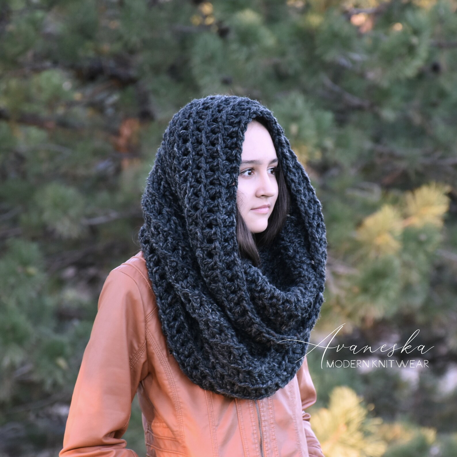 Women's Knit Crochet Chunky Scarf Bulky Scarf Snood - Etsy