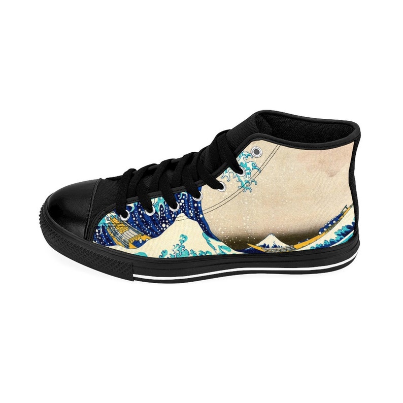 Japan Fuji Great Wave High-top Sneakers - Etsy