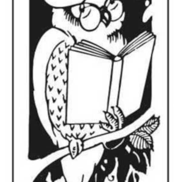 Owl Bookplate - Etsy