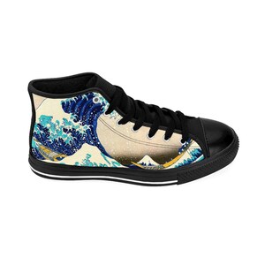 Japan Fuji Great Wave High-top Sneakers - Etsy