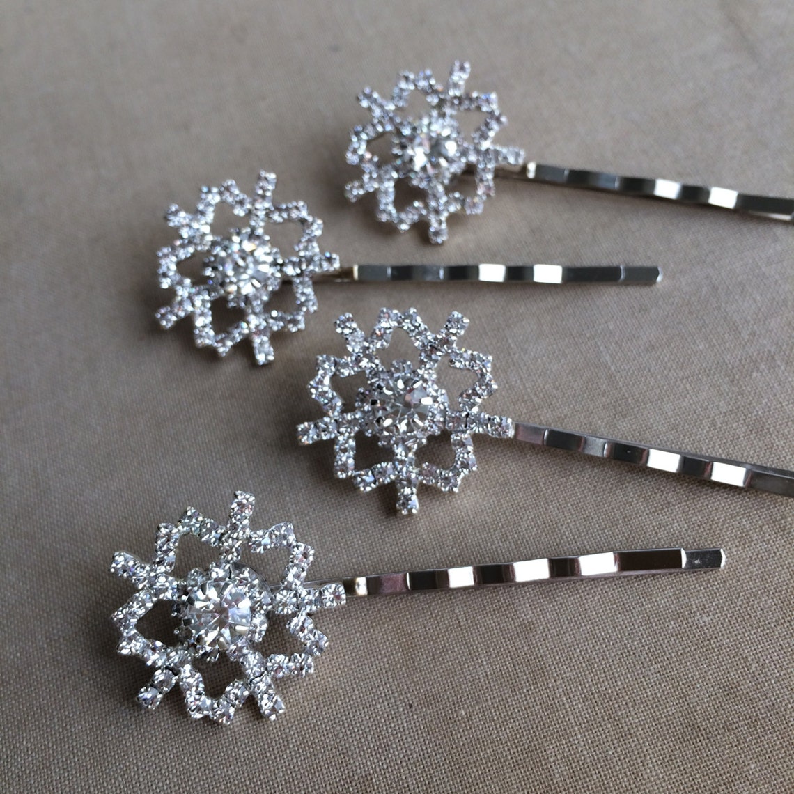 Snowflake Hairpin 4 Winter Wedding Winter Hair | Etsy