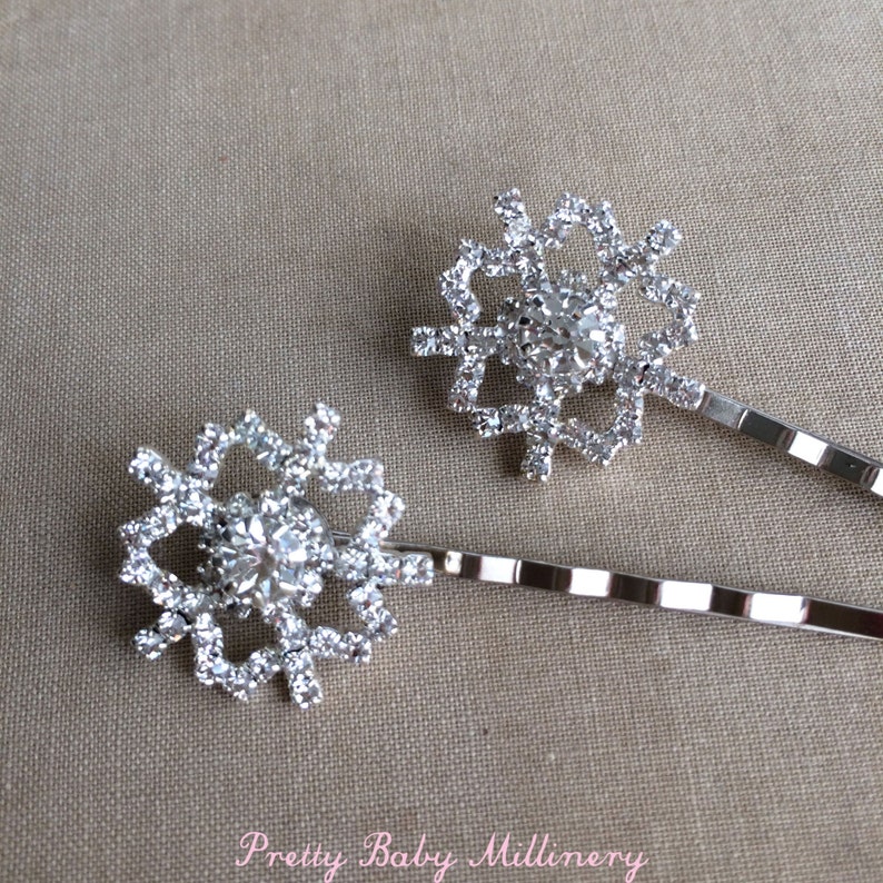 Snowflake Hairpin 4 Winter Wedding Winter Hair | Etsy