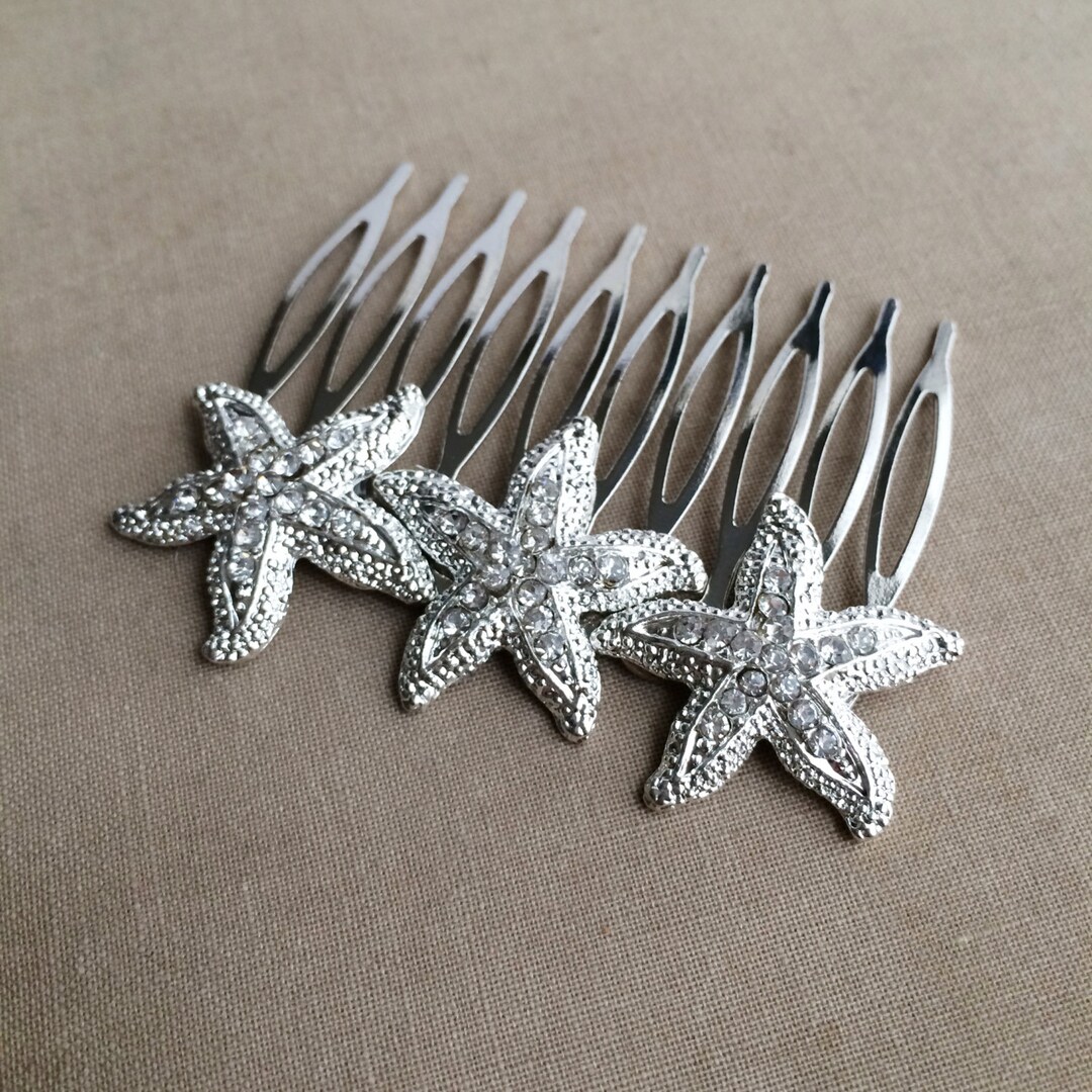 Beach Wedding Headpiece, Beach Wedding Head Piece, Starfish Comb ...