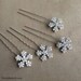 Winter Wedding Winter Hair Accessories Snowflake Hairpin 4 - Etsy
