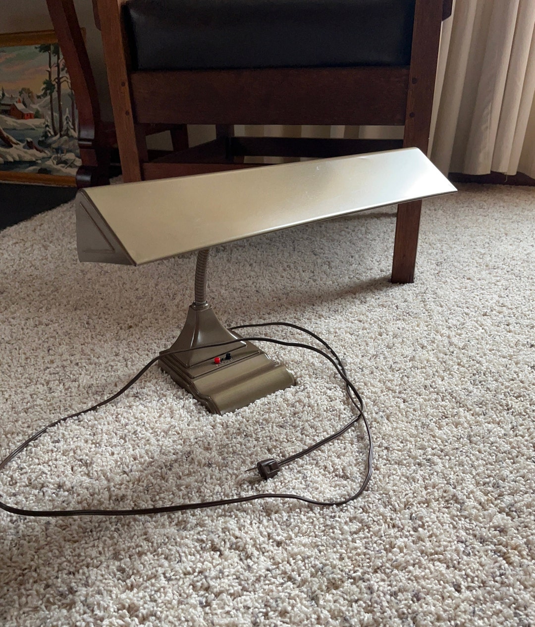 MCM Industrial Metal Gooseneck Desk Lamp Flex Arm Art Specialty Co ...