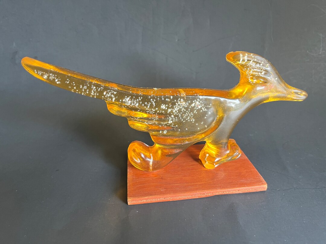 Vintage Lucite Yellow Road Runner Figure 8 1/2 Inches Long - Etsy