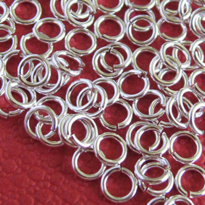 200 Pcs / 5 Mm Silver Plated Iron Thin Jump Rings/ Open Rings - Etsy