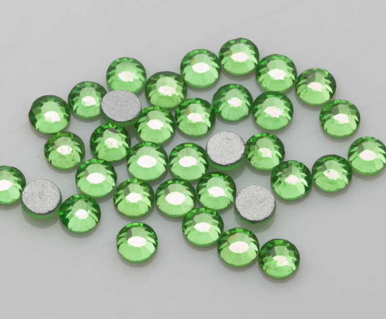 1440pcs 4mm Light Green Crystal Flatback Rhinestones No Hotfix - Etsy