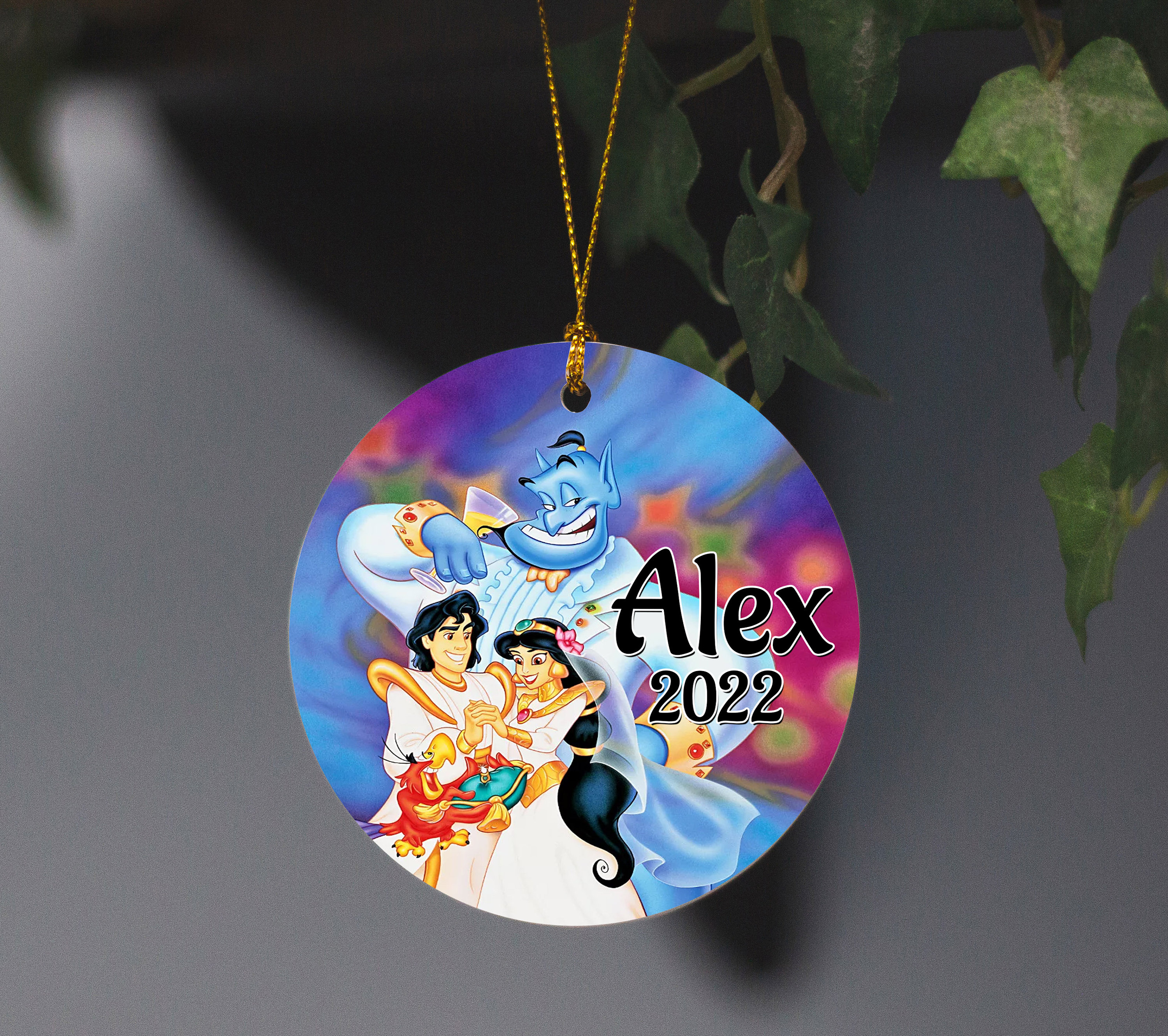 Aladdin Ornament, Ornament, Disney Ornament, Aladdin Gift, Kids ...