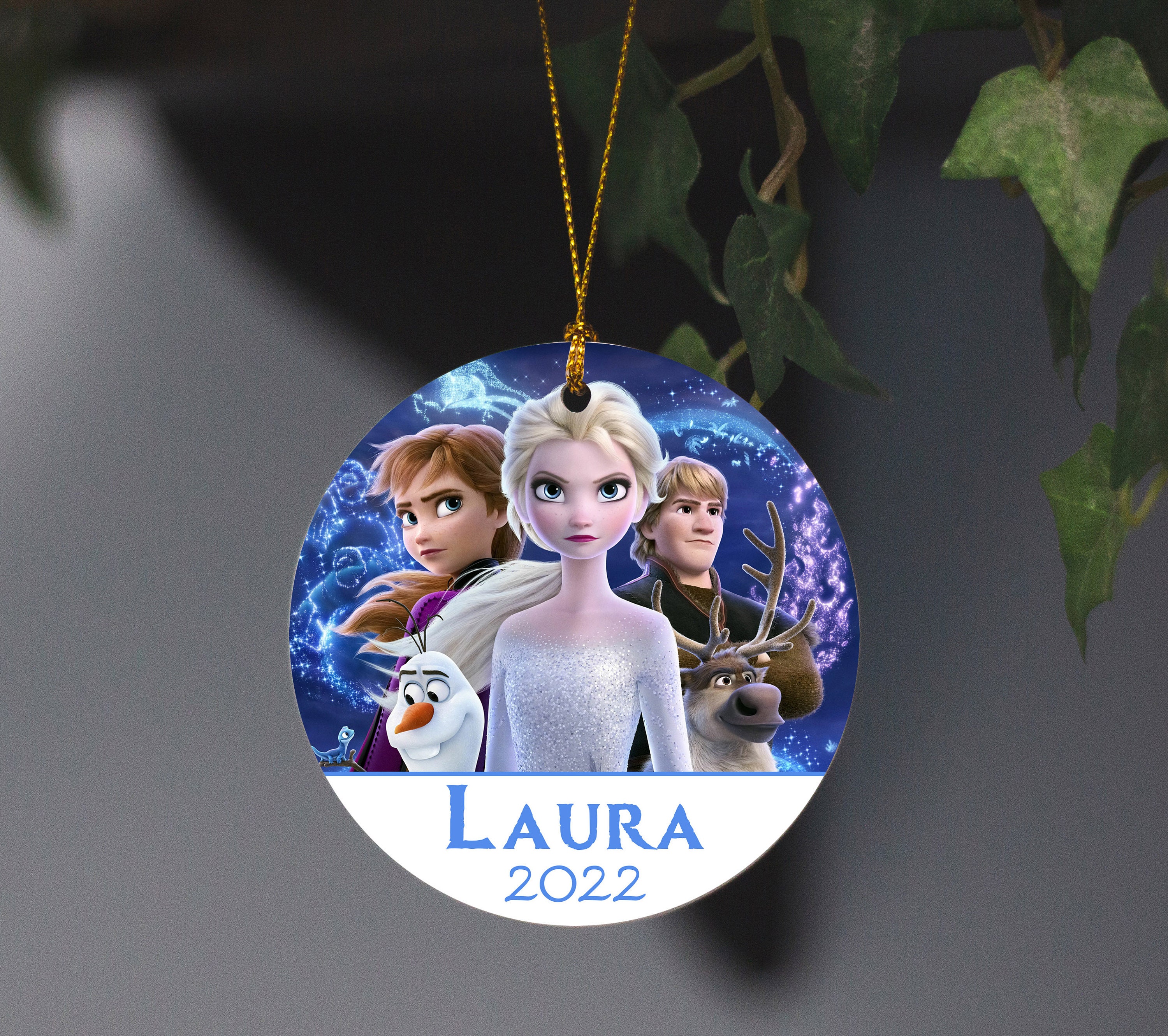 Personalized Frozen Ornament, Elsa Ornament, Frozen Christmas Ornament ...