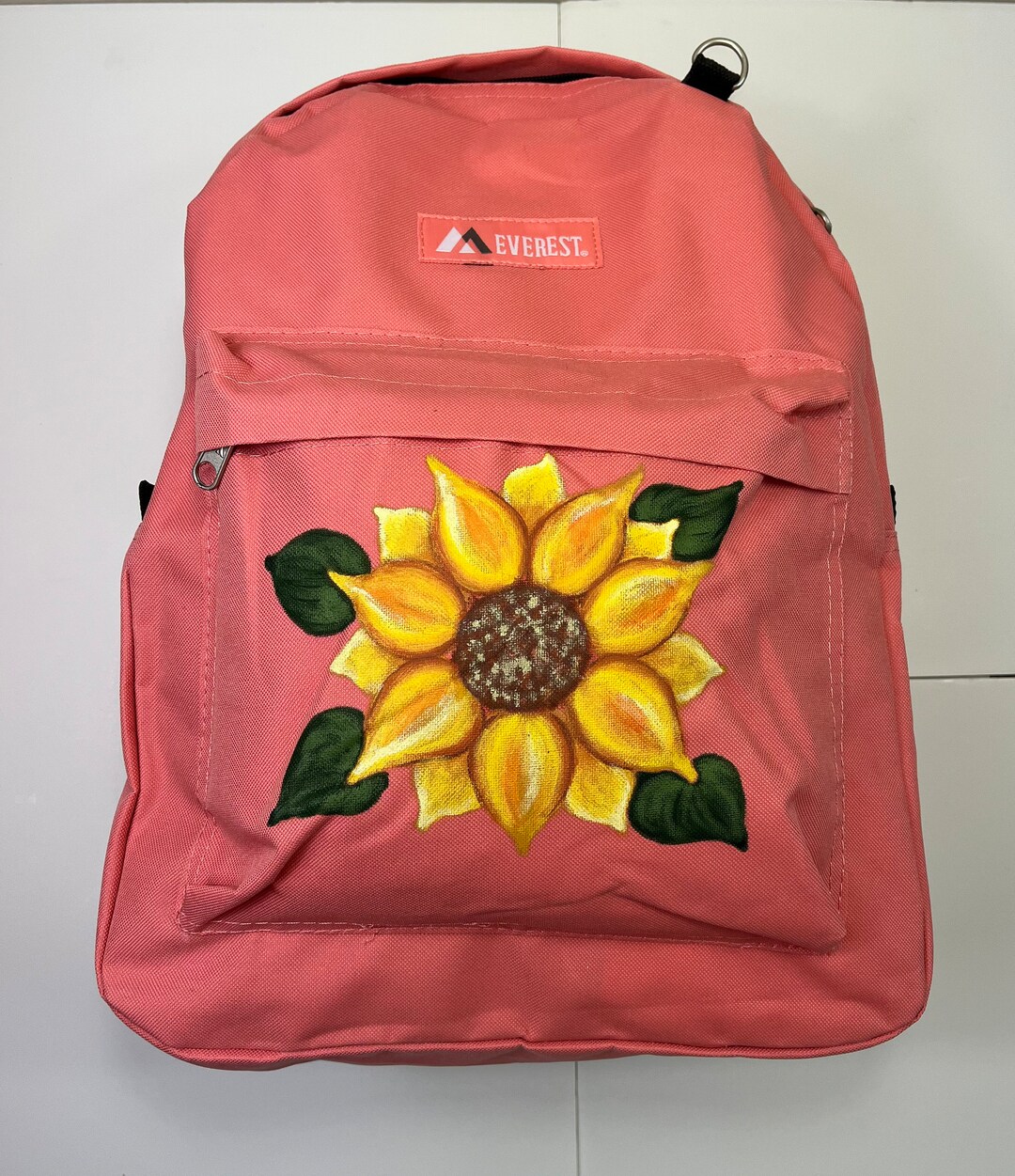 Sunflower Backpack Girl's Backpack Everest Coral Student - Etsy