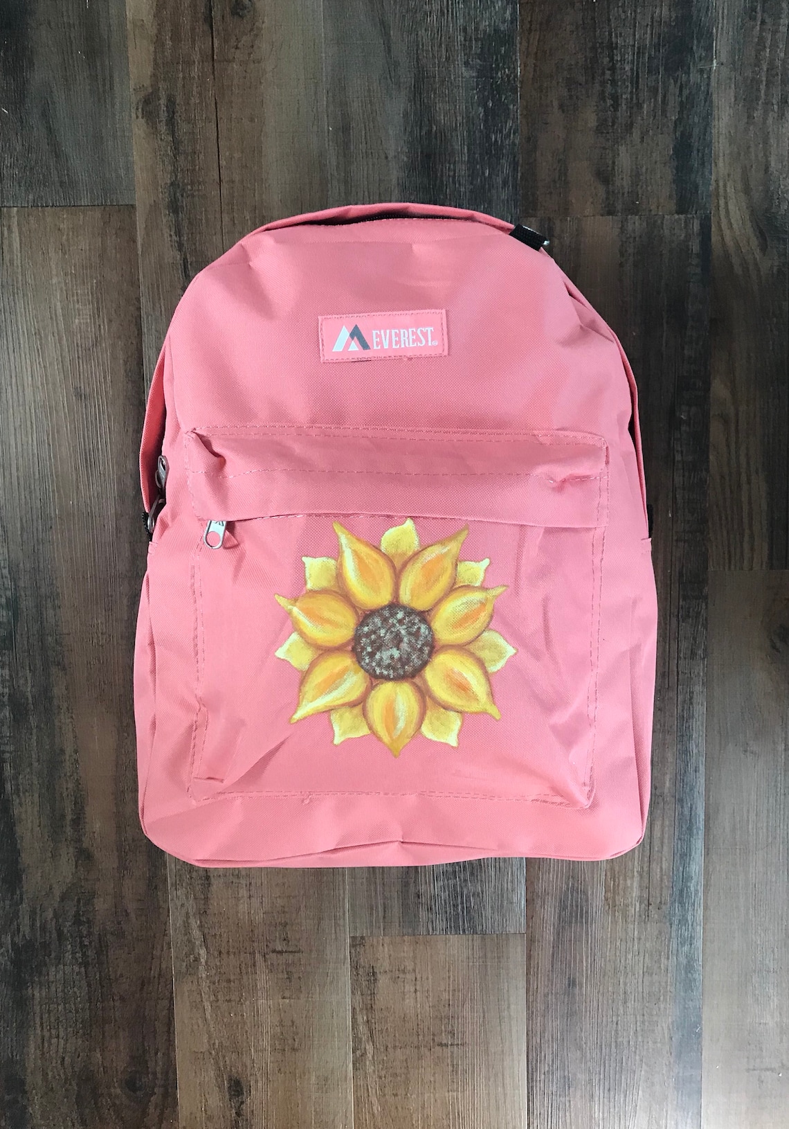 Sunflower Backpack Girl's Backpack Everest Coral Student | Etsy