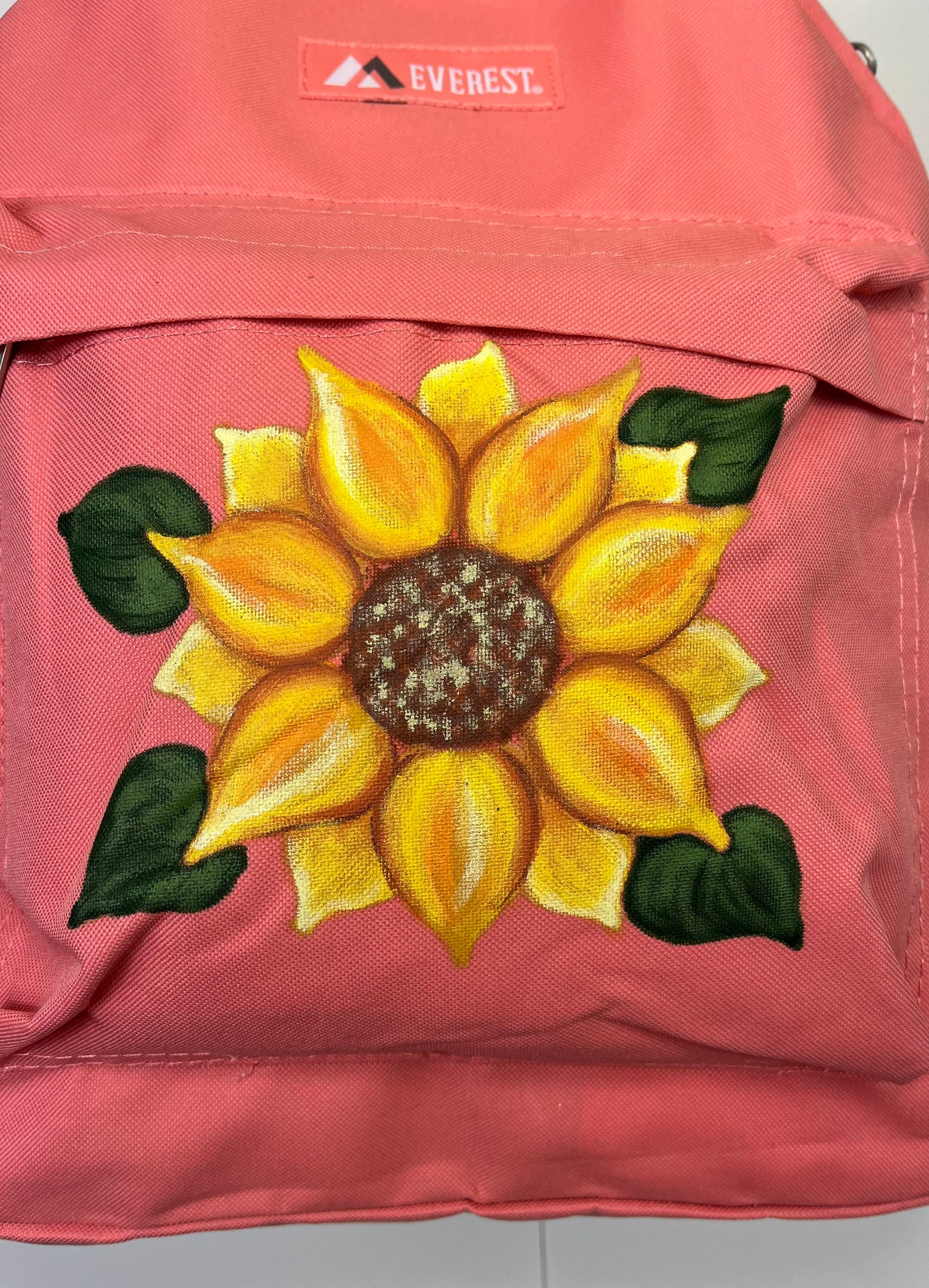 Sunflower Backpack Girl's Backpack Everest Coral Student - Etsy