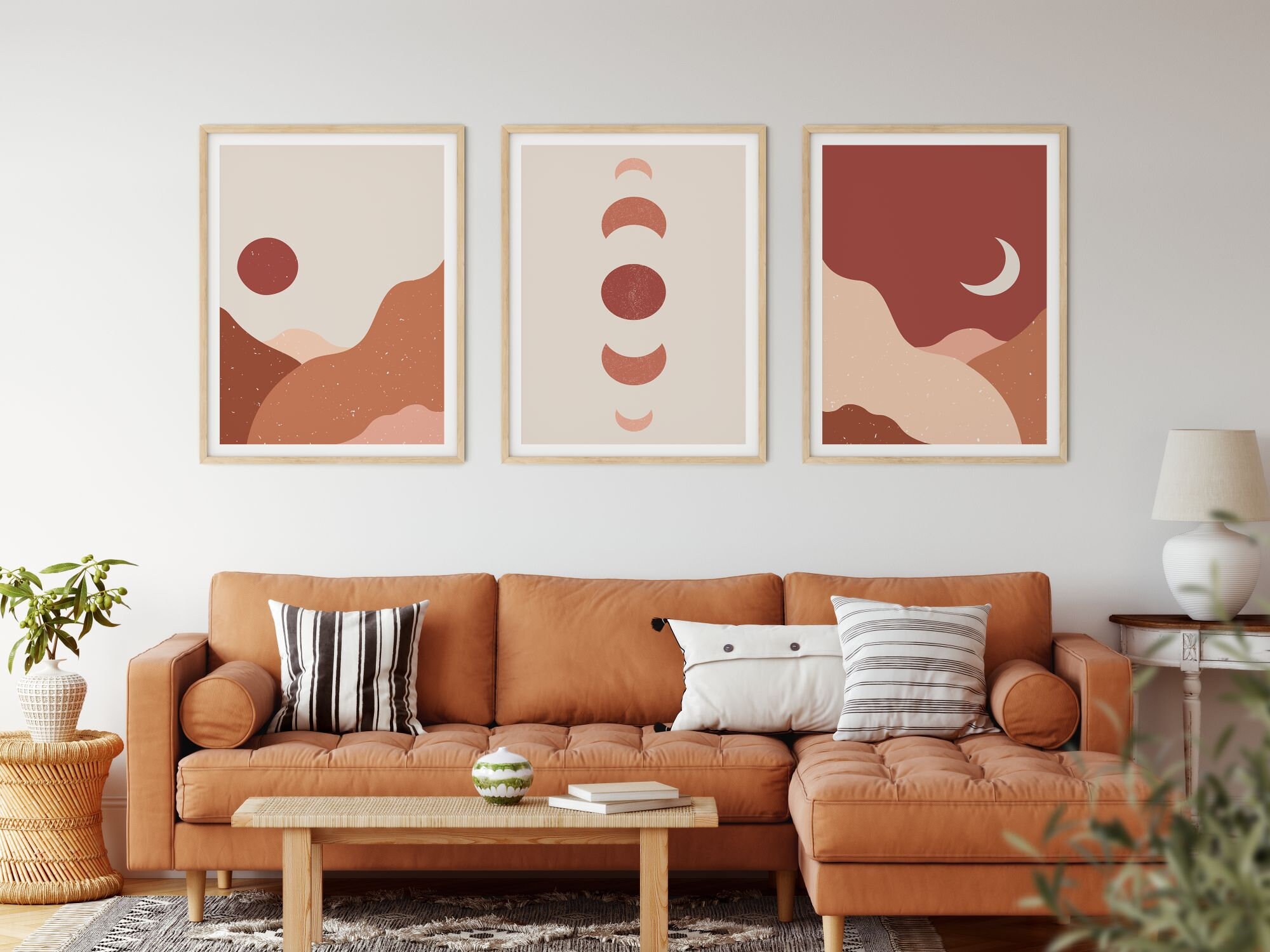 Boho Desert Print Set of 6, Boho Sun Print, Boho Wall Decor, Desert Art ...