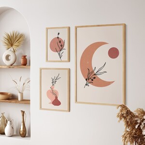 Boho Desert Print Set of 6, Boho Sun Print, Boho Wall Decor, Desert Art ...