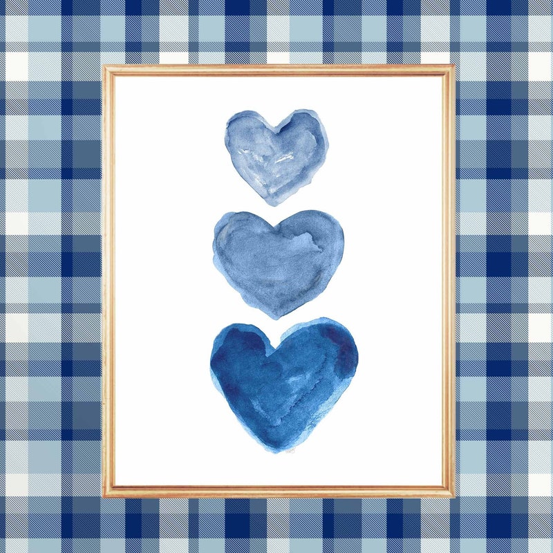 Blue Art Print - Etsy