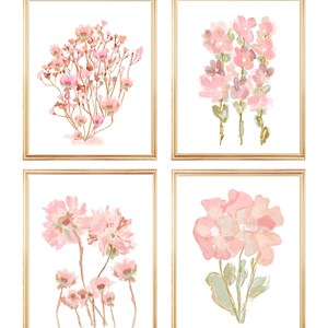 Wildflower Gallery Prints Blush Boho Floral Bundle Wildflower Bouquet ...