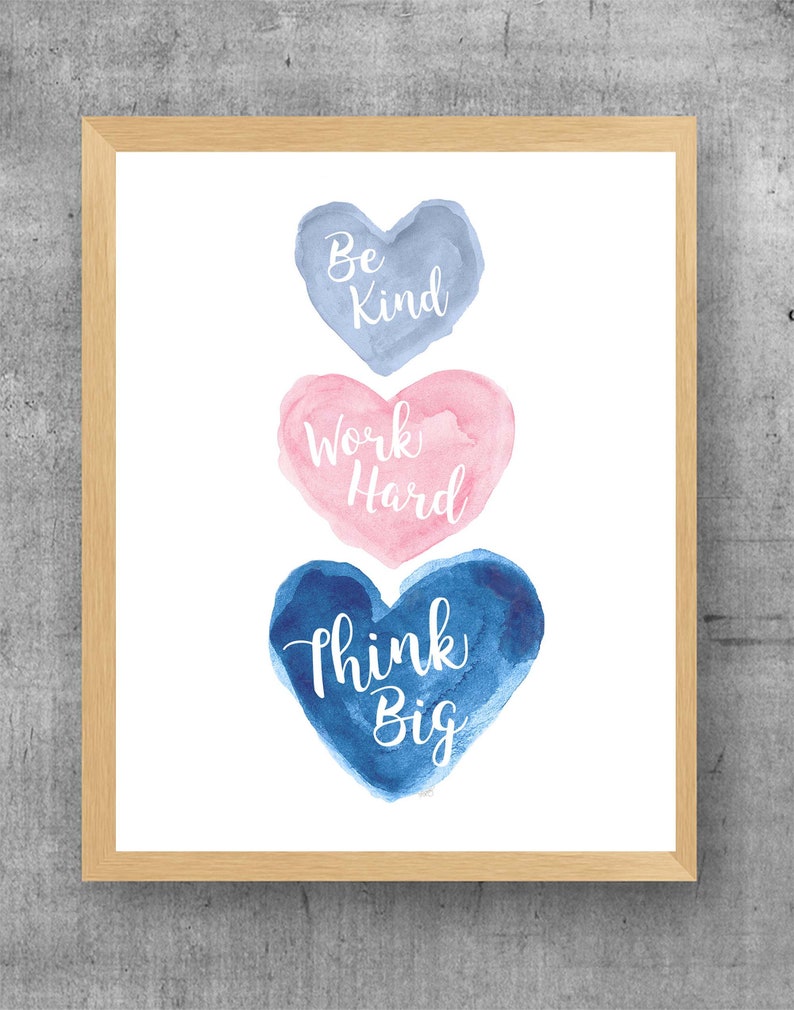 Kids Inspirational Print, Kids Home School Decor, Tween Room Decor ...