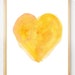 Yellow Heart Prints, Set of 3, Yellow Wall Art, Yellow Nursery Prints ...