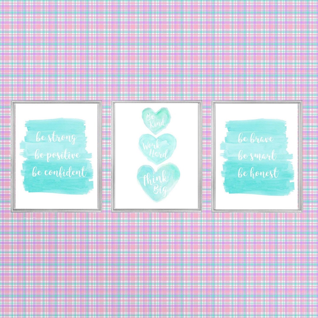 Tween Girl Power Prints, Teen Girl Room Decor, Set of 3, Inspirational ...