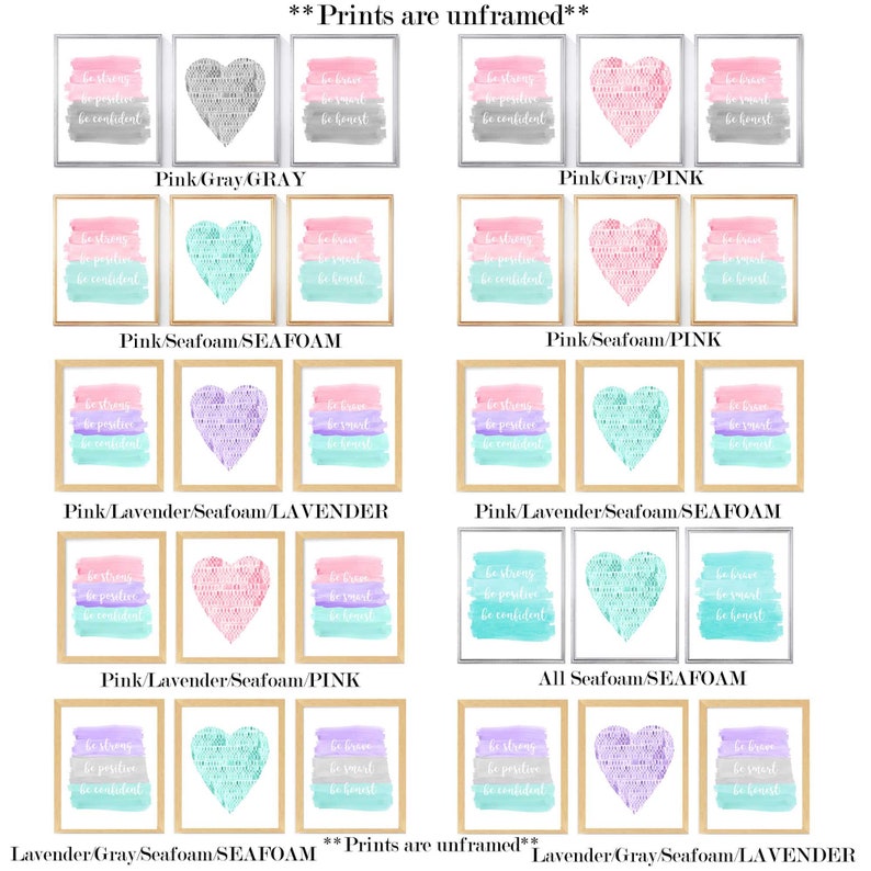 Tween Girl Inspirational Prints Set of 3 Tween Girl Bedroom - Etsy
