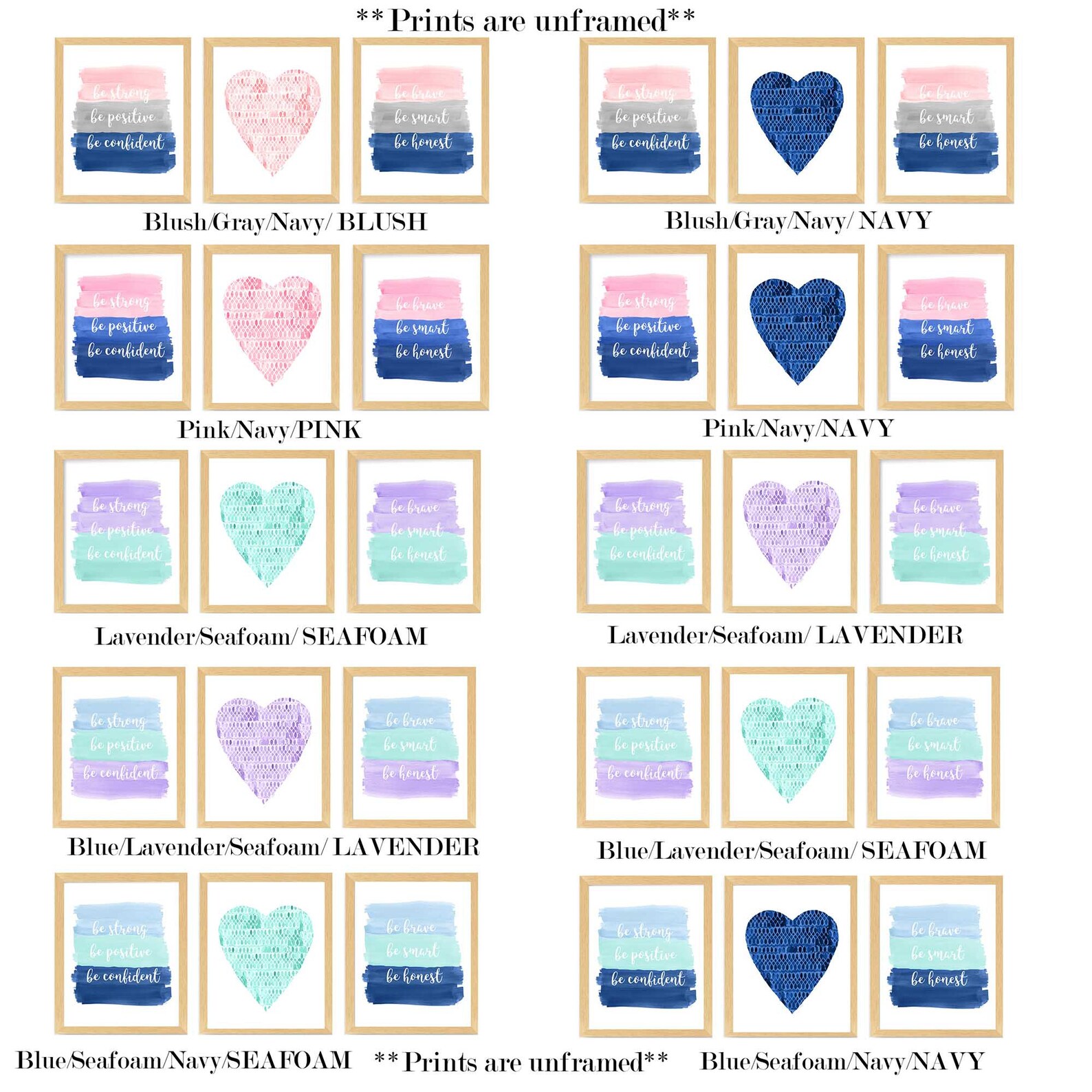 Tween Girl Inspirational Prints Set of 3 Tween Girl Bedroom - Etsy