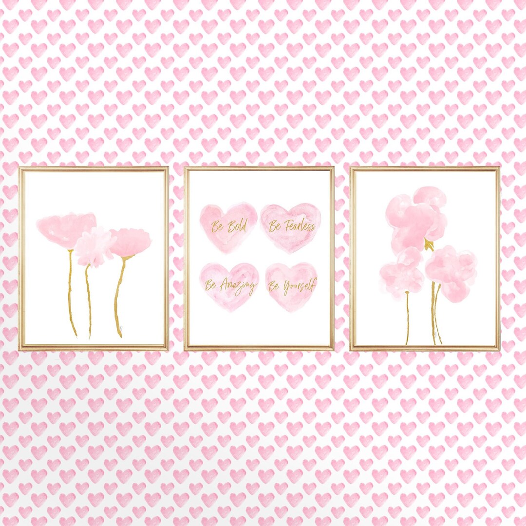 Empowering Quotes for Tweens, Pink & Gold Wall Decor, Tween Inspiration ...