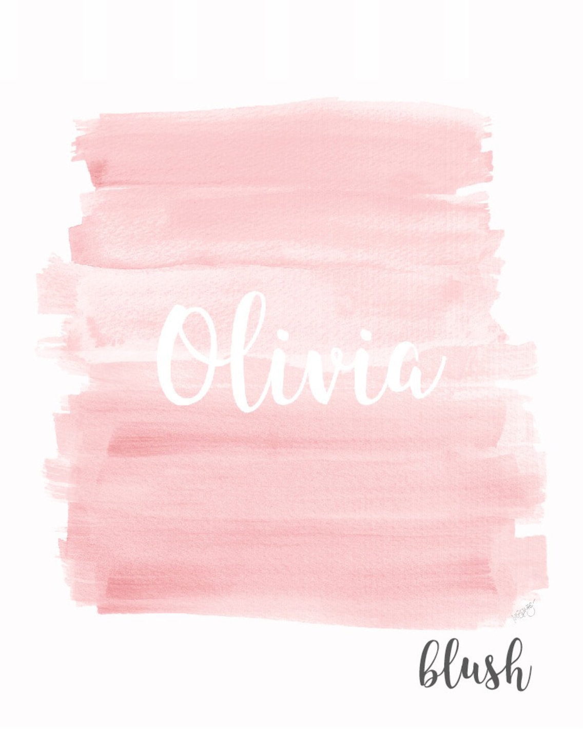 Coral Print With Name Coral Bedroom Decor Kids Name Print - Etsy