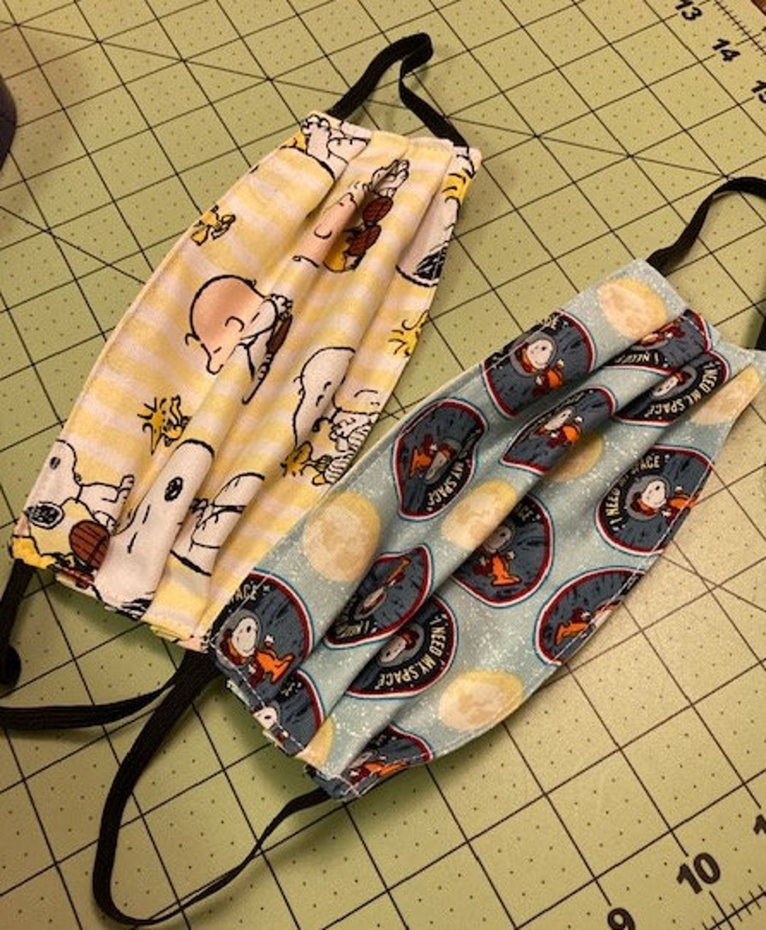 Snoopy (Y&W) or Snoopy "i Need My Space" Handmade Face Masks - Etsy