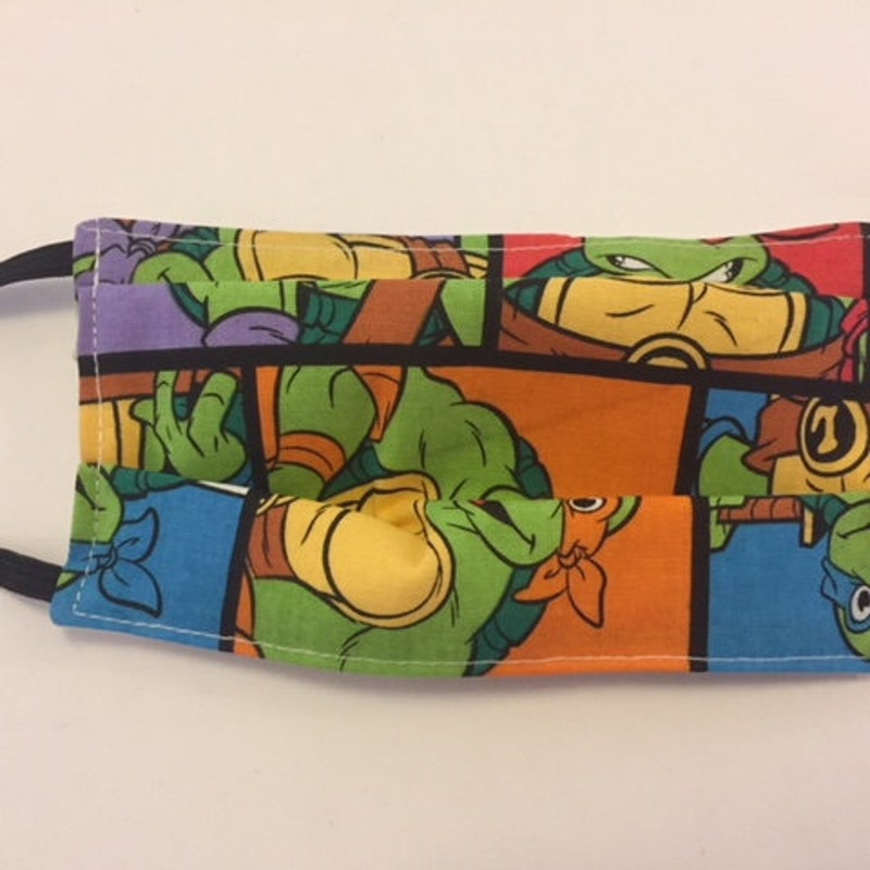 Teenage Mutant Ninja Turtle Face Mask - Etsy