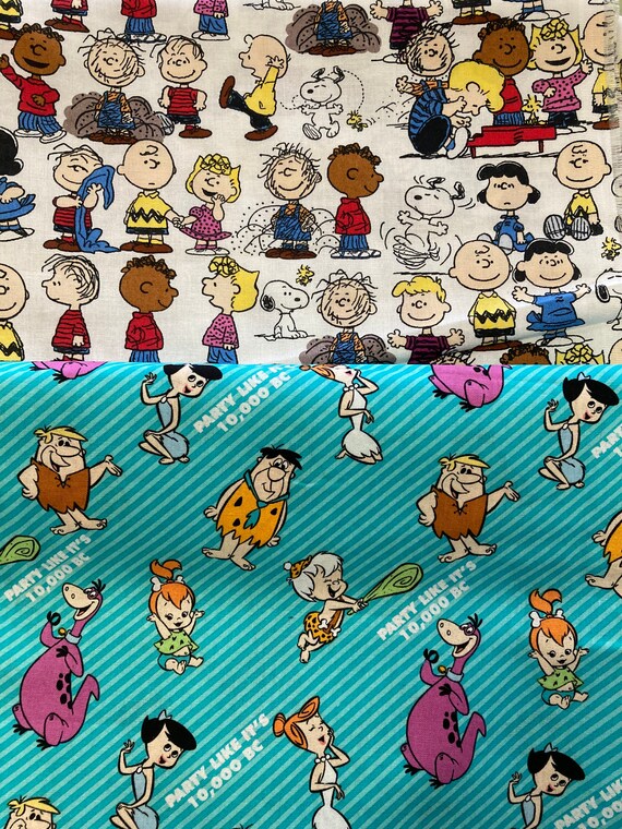 Peanuts/charlie Brown or Flintstones Handmade Face Mask - Etsy