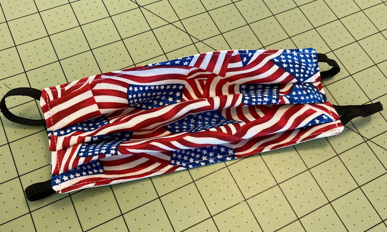 American Flags Handmade Face Mask - Etsy
