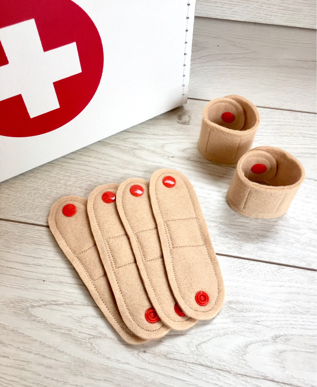 Pretend Play Felt Plasters / Band Aids, for Dr & Nurse Toy Medical ...