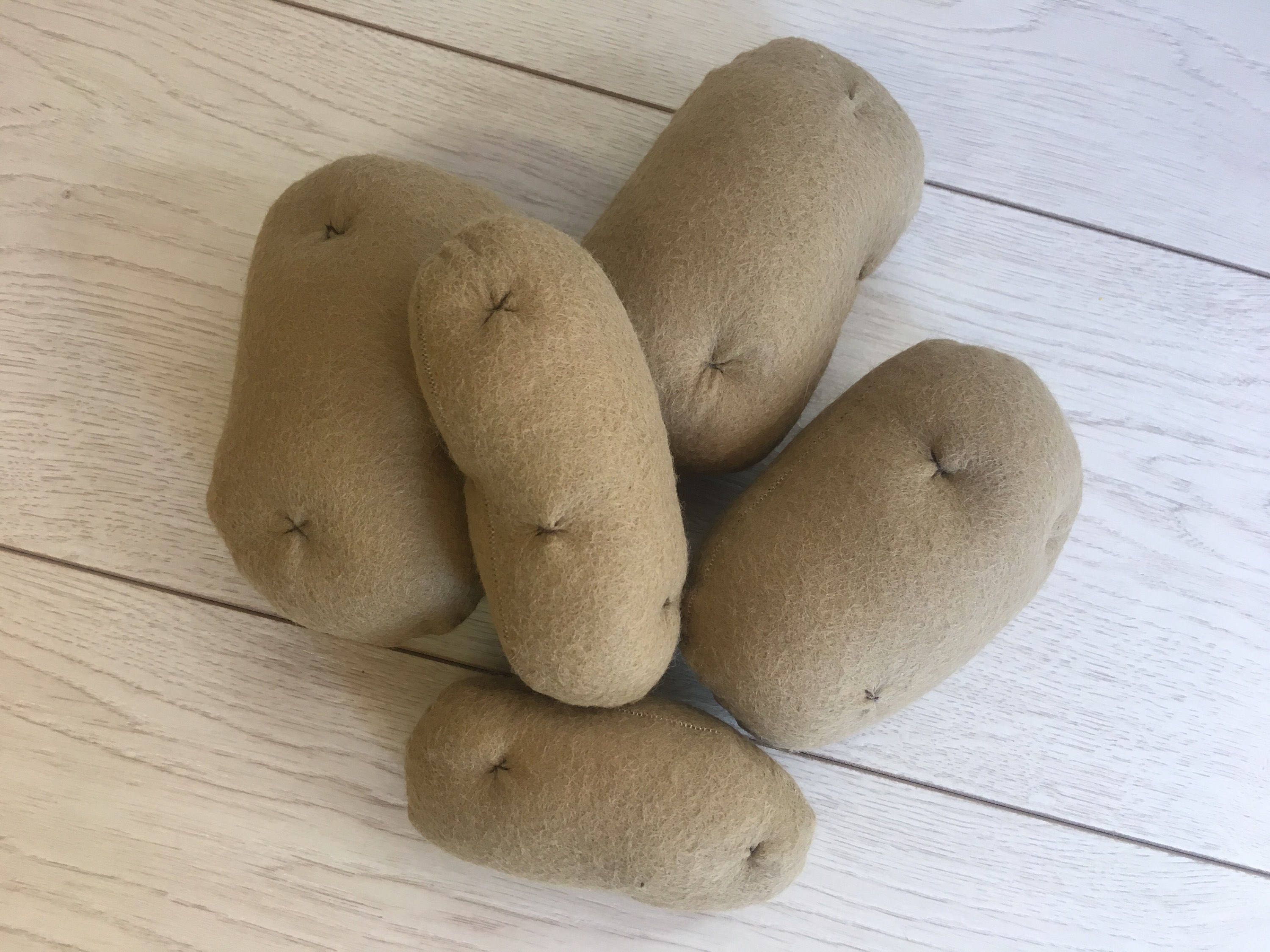 Pretend Play Felt Food Potatoes Small / Large / as a Set - Etsy