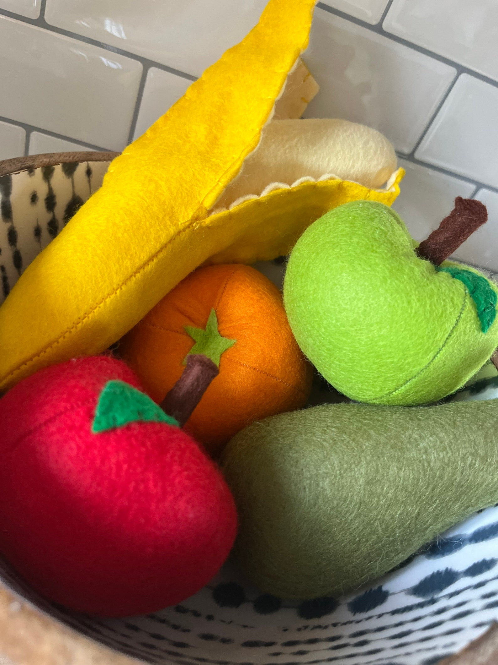 Pretend Play Felt Food Fruit Collection With Mini Jute Shopping Bag - Etsy
