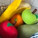 Pretend Play Felt Food Fruit Collection With Mini Jute Shopping Bag - Etsy