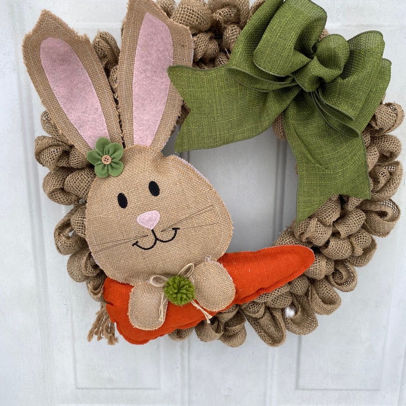 Rabbit Wreath - Etsy