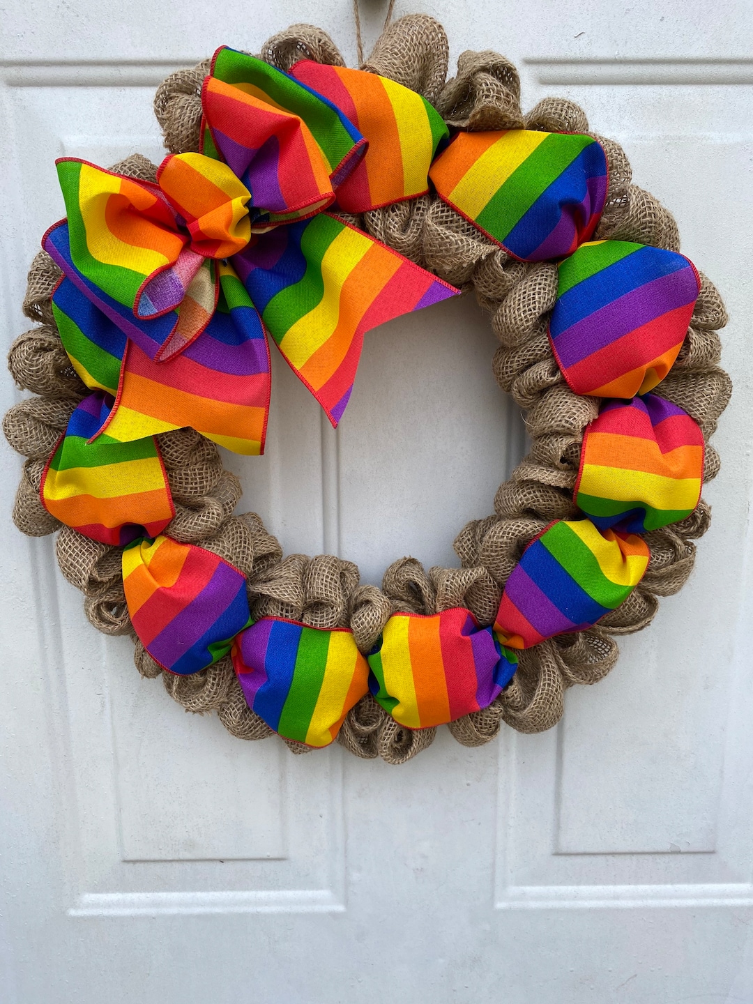 Pride Wreath, Rainbow Wreath, Pride Month Wreath, June Pridefront Door ...