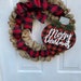 Rustic Farmhouse Red and Black Buffalo Plaid Merry Christmas - Etsy