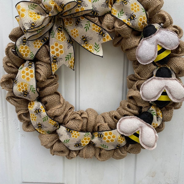 Summer Burlap Wreath - Etsy