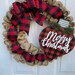Rustic Farmhouse Red and Black Buffalo Plaid Merry Christmas - Etsy