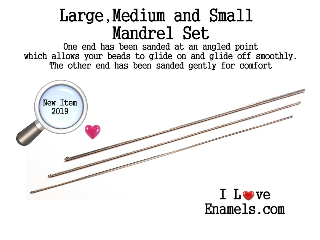 BM Mandrel Set, 1 Large Mandrel, 1 Medium Mandrel and 1 Small Mandrel ...